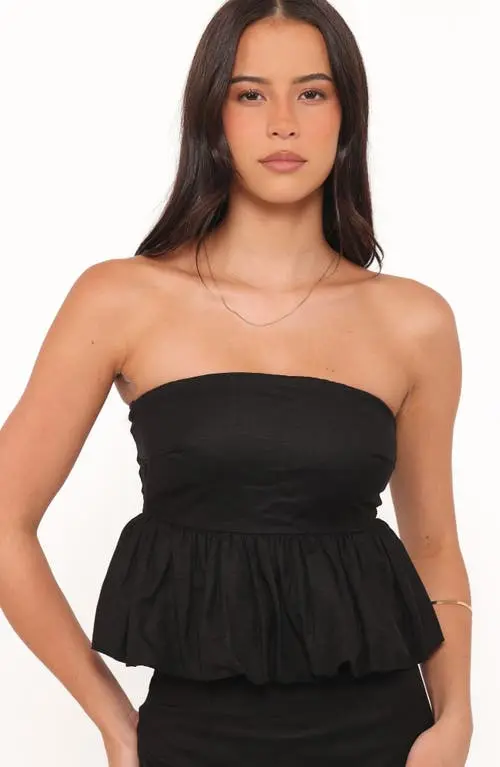 PETAL & PUP Ursa Peplum Strapless Top