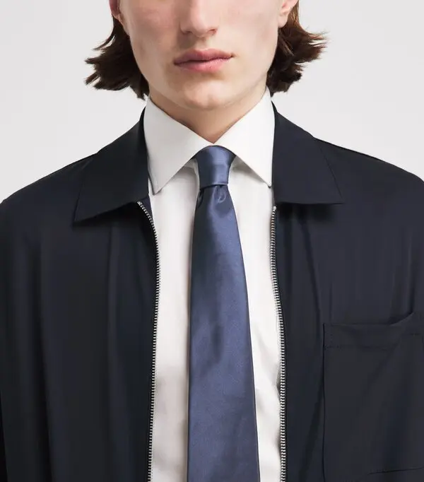 Emporio Armani Silk Neck Tie - Blue