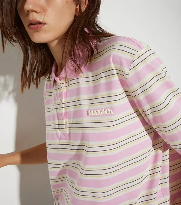 Max & Co. Striped Cotton Short Sleeve Shirt