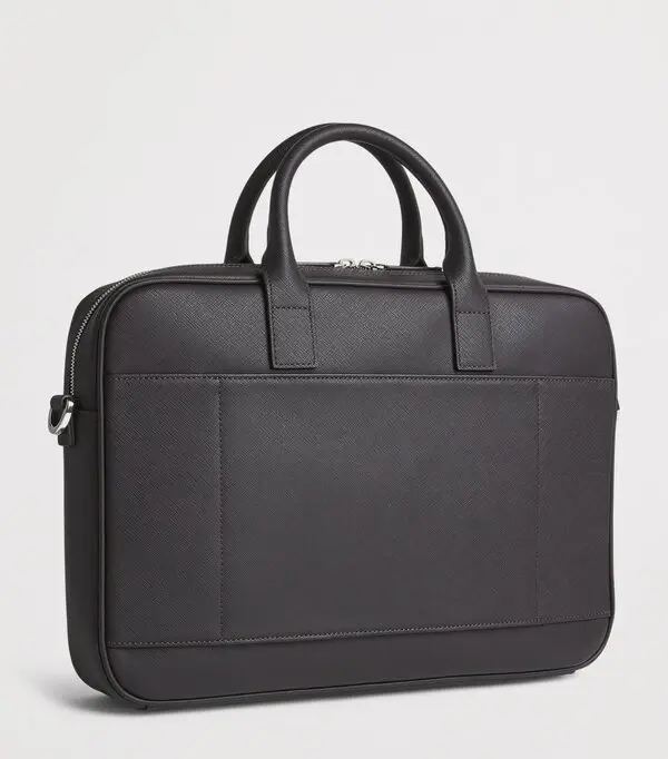 Emporio Armani Saffiano Leather Briefcase