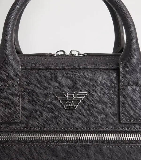 Emporio Armani Saffiano Leather Briefcase