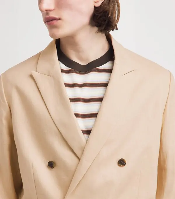 NN.07 Nn07 Jordin Double-breasted Linen Blazer