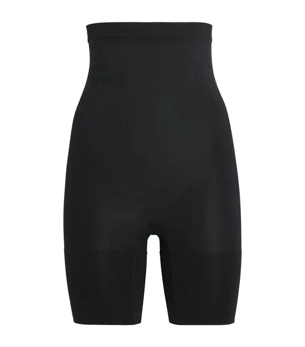 Spanx Sculpt Gofigure High-waist Mid-thigh Shorts - Black