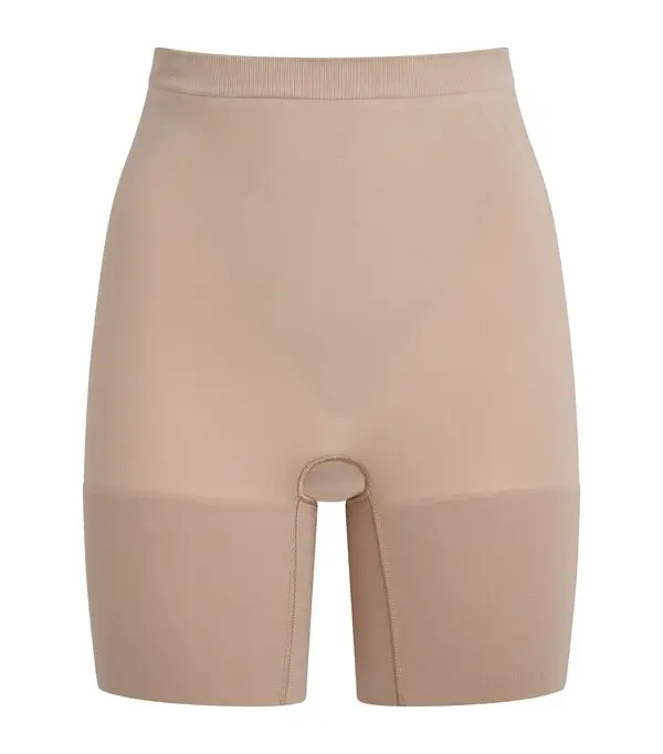 Spanx Sculpt Gofigure Mid-thigh Shorts - Nude