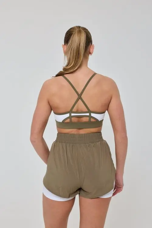 OOSC Elite 2-in-1 Activewear Shorts - Khaki