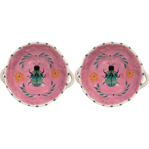 DANICA BRANDS Footed Amulet Bowlset Of 2