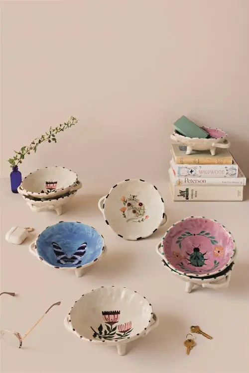 DANICA BRANDS Footed Amulet Bowlset Of 2