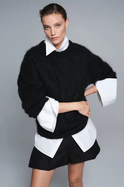 H&M Oversized Mohair-blend Jumper - Dark Gray