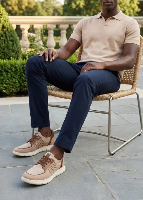 MARC JOSEPH NEW YORK Buffalo St Hands-free Lightweight Leather Sneaker