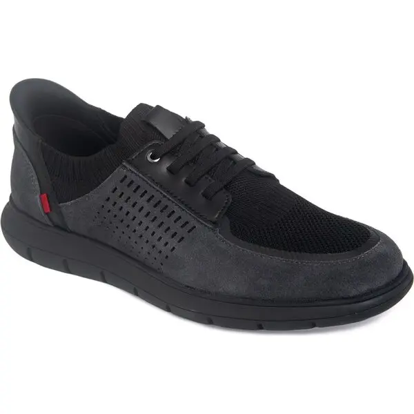 MARC JOSEPH NEW YORK Buffalo St Hands-free Lightweight Leather Sneaker - Grey