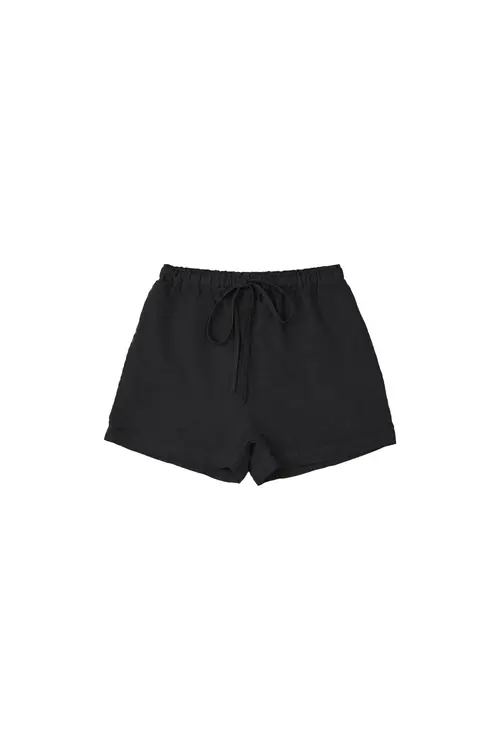 VIR VITA Ida Linen Short - Black