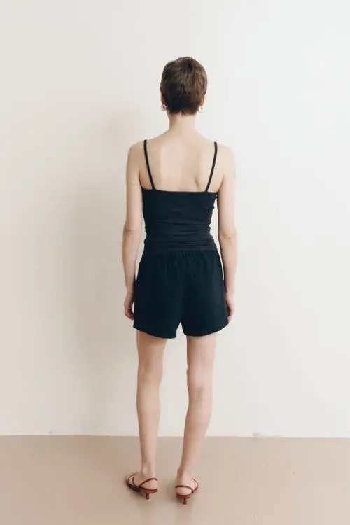 VIR VITA Ida Linen Short - Black