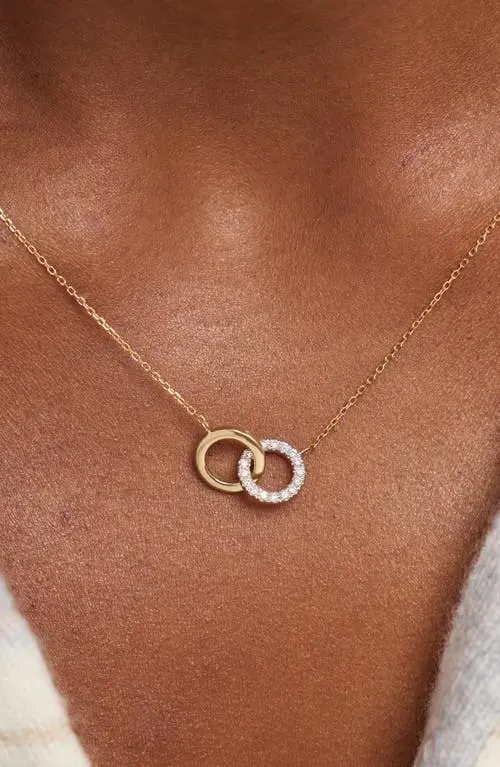 ANA LUISA Solid Yellow Duo Links Diamond Necklace