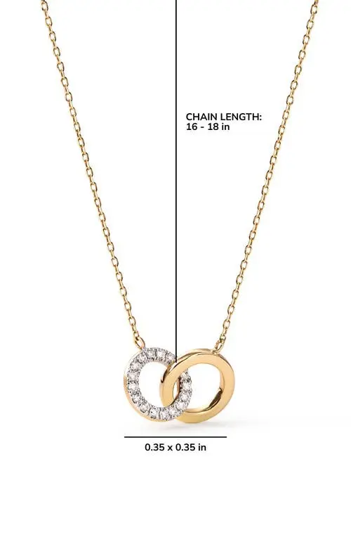 ANA LUISA Solid Yellow Duo Links Diamond Necklace