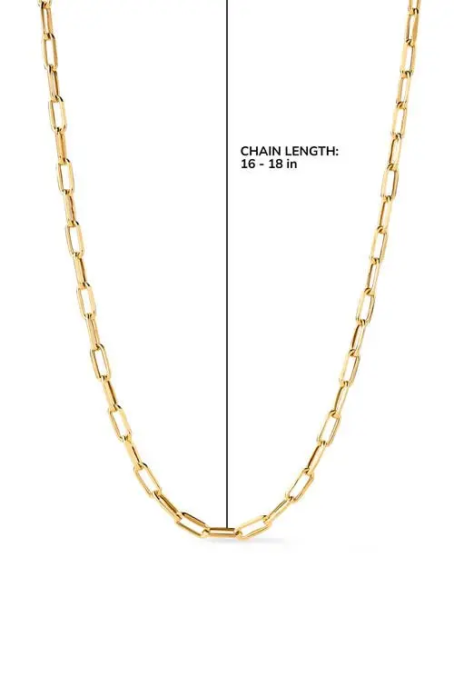 ANA LUISA Solid Yellow Paperclip Link Necklace