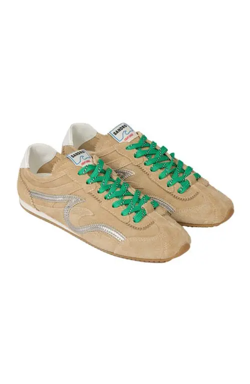Sandro Light Wave Suede Trainers