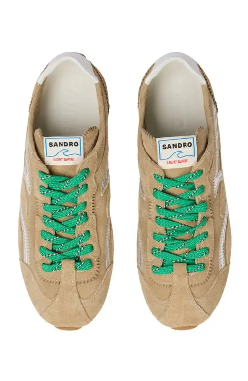 Sandro Light Wave Suede Trainers