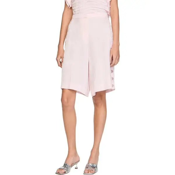 Sandro Floral Jacquard Bermuda Shorts