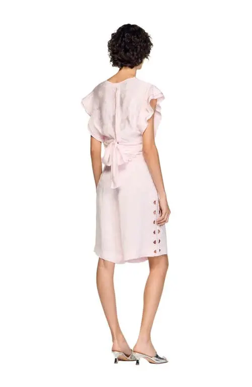 Sandro Floral Jacquard Bermuda Shorts