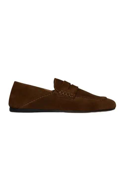 Sandro Suede Loafers - Brown