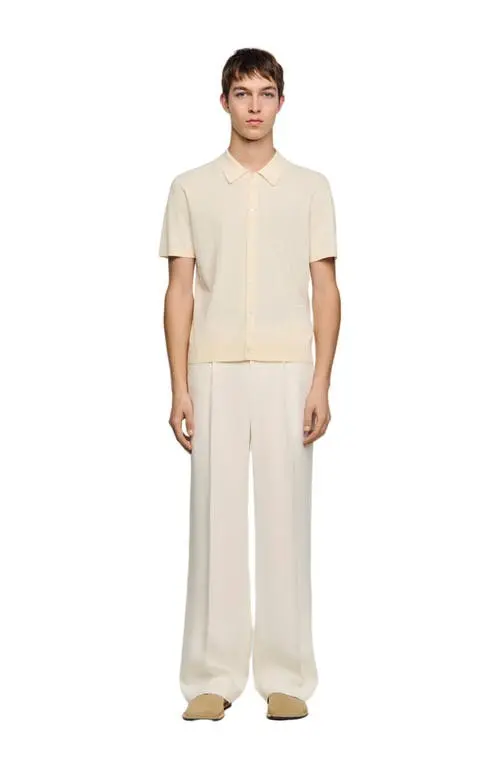 Sandro Openwork Shirt - Ecru