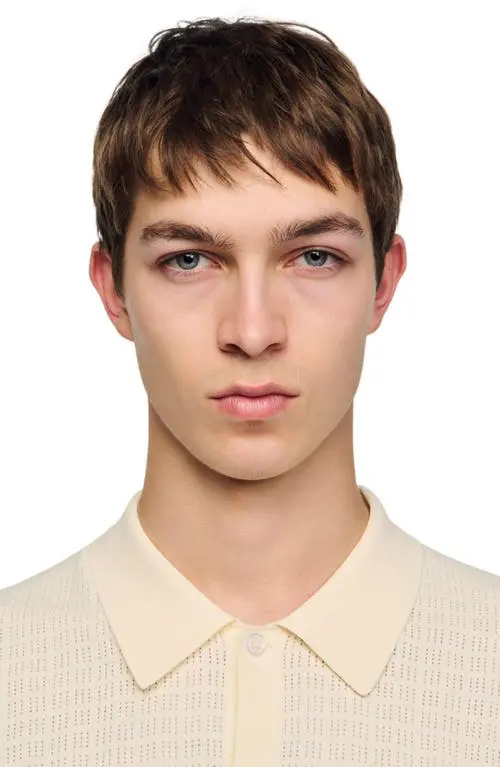 Sandro Openwork Shirt - Ecru