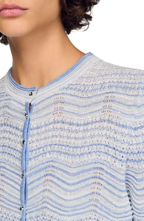 Sandro Fancy Knit Cardigan