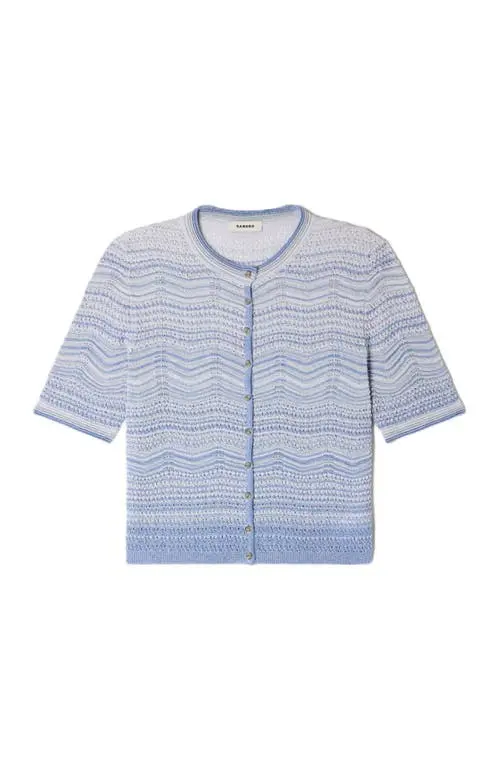 Sandro Fancy Knit Cardigan
