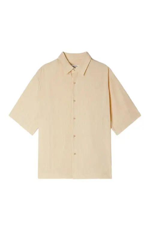 Sandro Pleated Shirt With Shark Collar