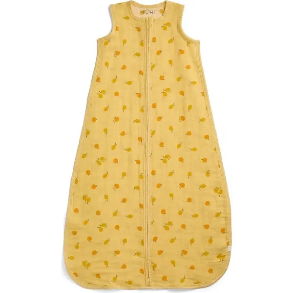 MORI Muslin Front Opening Sleeping Bag 0.5 Tog - Citrus Print