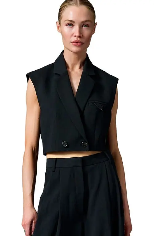 Day Birger Et Mikkelsen Marnie Cropped Gabardine Waistcoat
