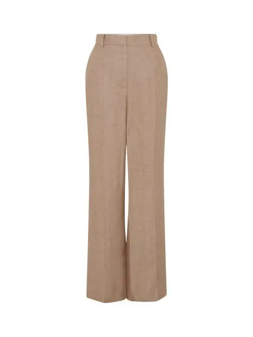 Gerard Darel Abigail Wide Leg Linen Pants