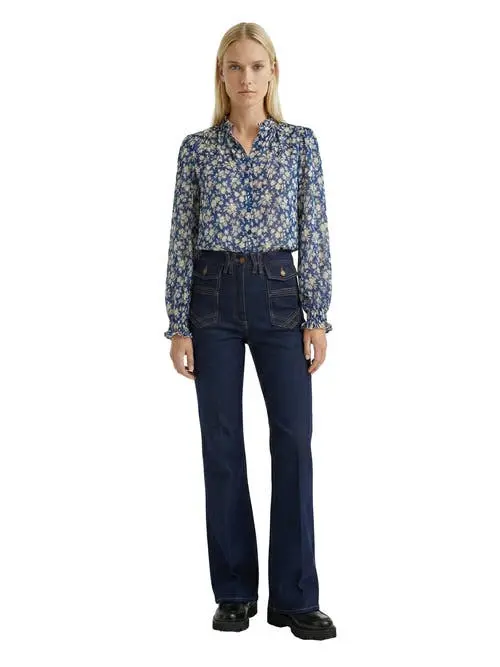 Gerard Darel Casy Floral Print Shirt