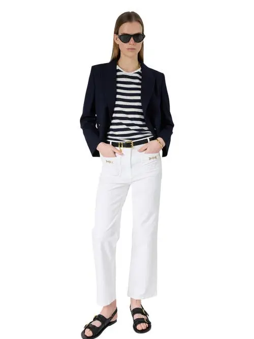 Gerard Darel Allie Cropped Straight Leg Jeans