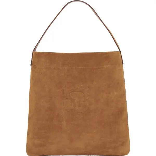 Gerard Darel Lady Gd Suede Tote Bag - Wheat