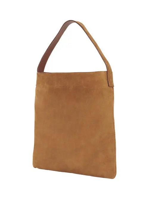 Gerard Darel Lady Gd Suede Tote Bag - Wheat