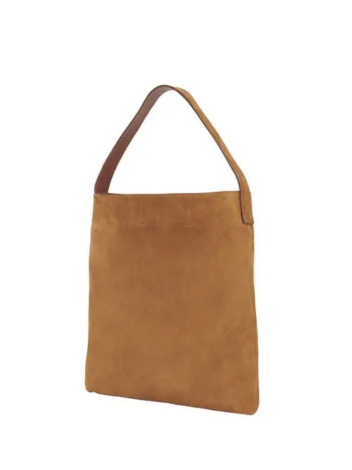 Gerard Darel Lady Gd Suede Tote Bag - Wheat