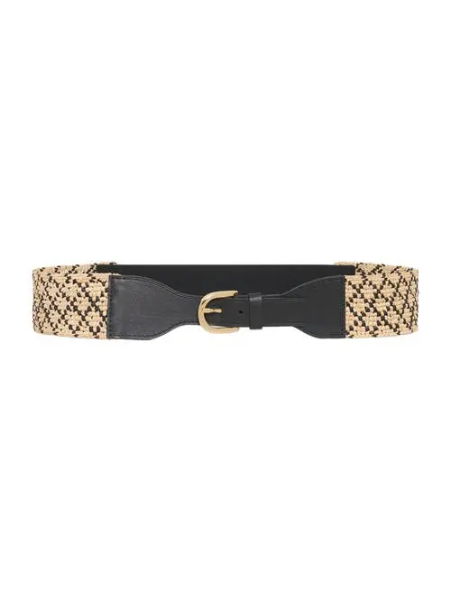 Gerard Darel Tyra Raffia Corset Belt