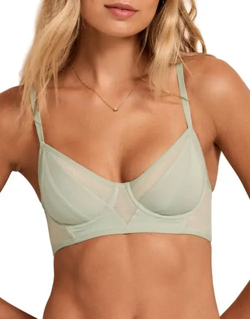 ADORE ME Maddeyy Unlined Demi Bra - Medium Green