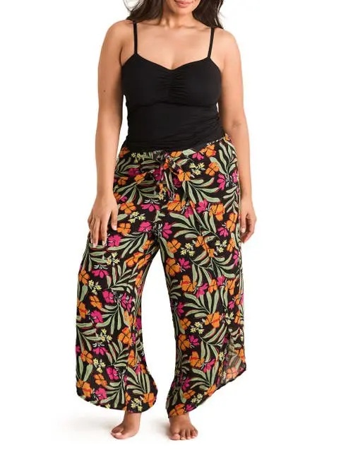 ADORE ME Patti Cami And Pant Set - Tropical Black