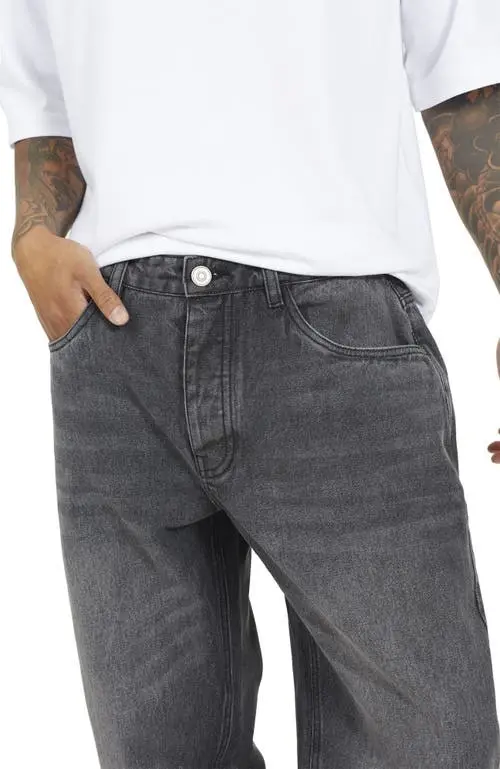 BRAVE SOUL Wide Fit Split Hem Denim Jeans