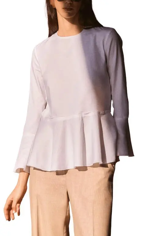 THE IQ COLLECTION Pia Shirt With Ruffle Detail