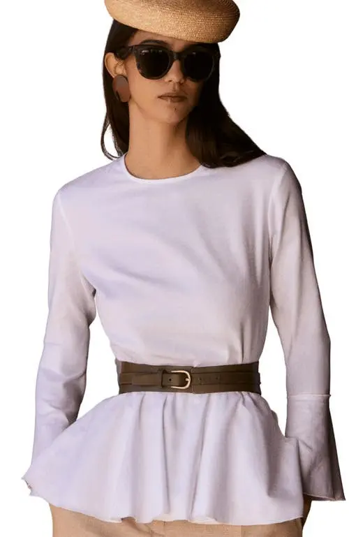 THE IQ COLLECTION Pia Shirt With Ruffle Detail
