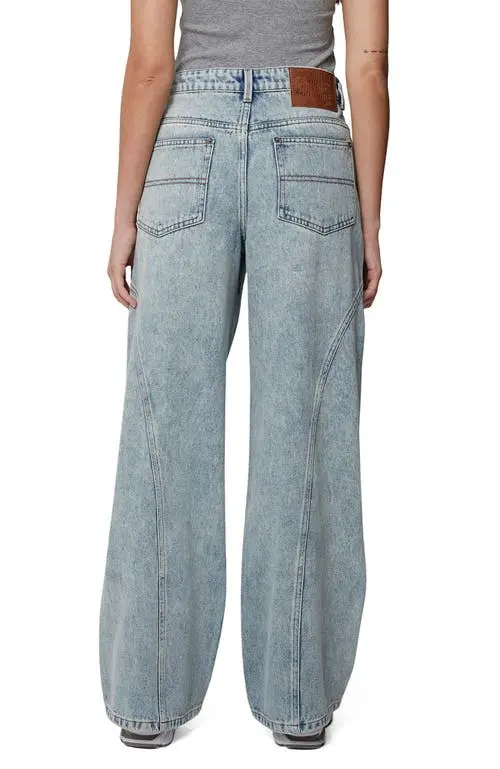GOOD FOR NOTHING Denim Suture Wide Leg Jeans