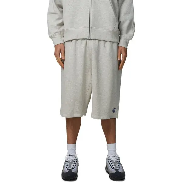 GOOD FOR NOTHING Baggy Halftone Shorts - Grey