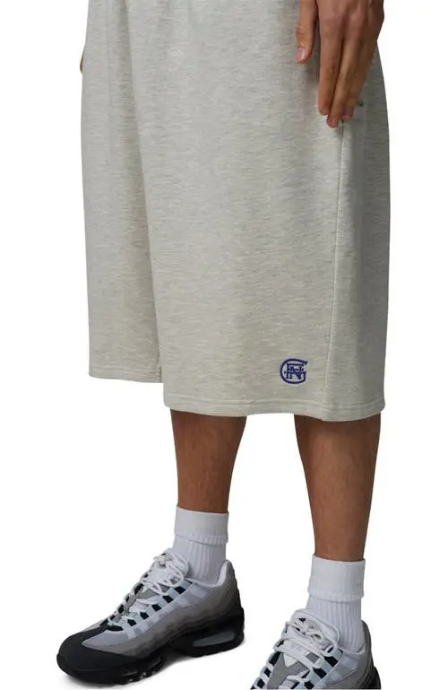 GOOD FOR NOTHING Baggy Halftone Shorts - Grey
