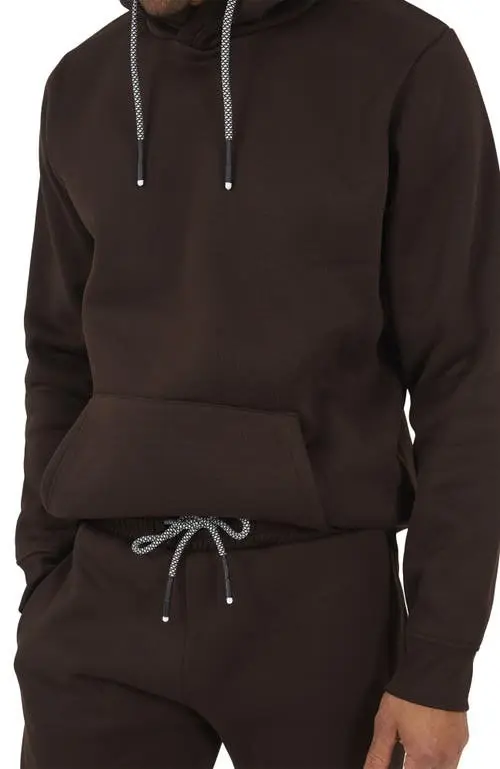 BRAVE SOUL Hoodie And Jogger Set - Brown