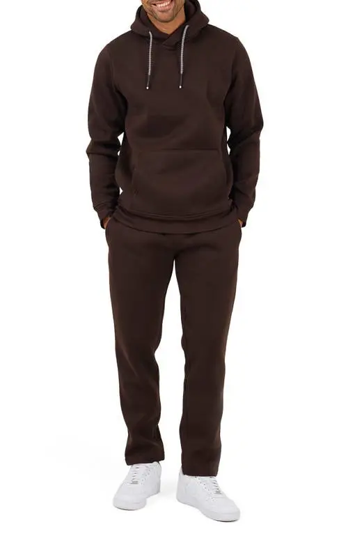 BRAVE SOUL Hoodie And Jogger Set - Brown