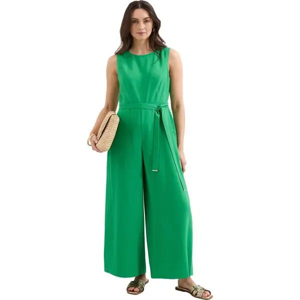 PHASE EIGHT Marta Sleeveless Wide Leg Jumpsuit - Green
