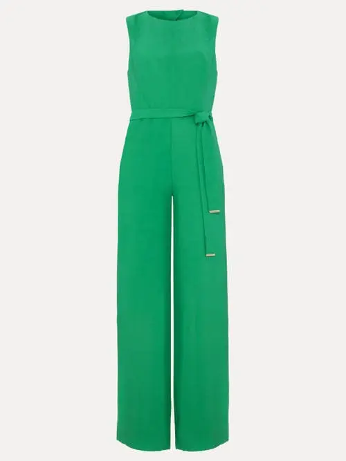 PHASE EIGHT Marta Sleeveless Wide Leg Jumpsuit - Green